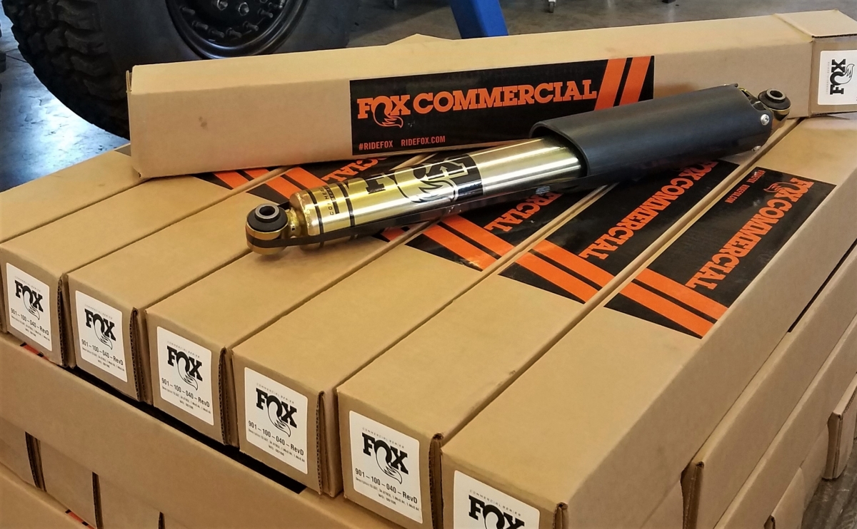 Custom FMTV Shocks, by Fox - Grigsby Truck Company | Surplus Military ...